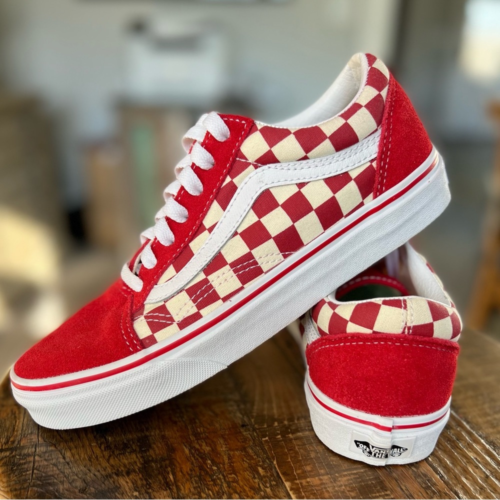 Vans Old Skool Checkerboard Skate Sneaker - Gem